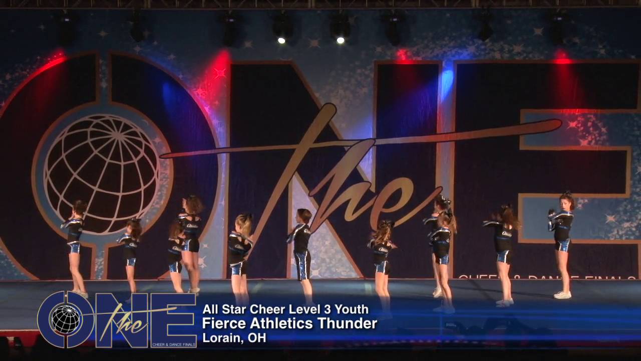 Fierce Athletics Thunder All Star Cheer Level 3 Youth 2016 THE ONE ...