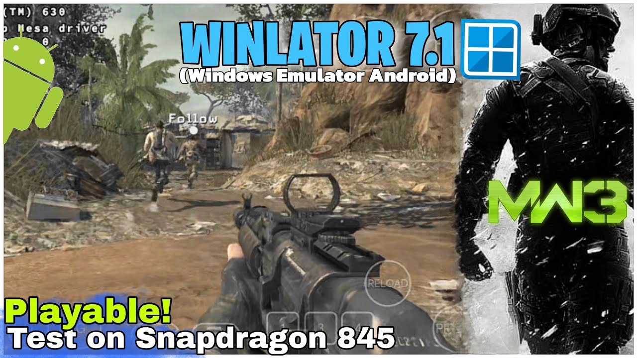 Call of Duty Modern Warfare 3 Android Gameplay | Winlator 7.1 | Tested ...
