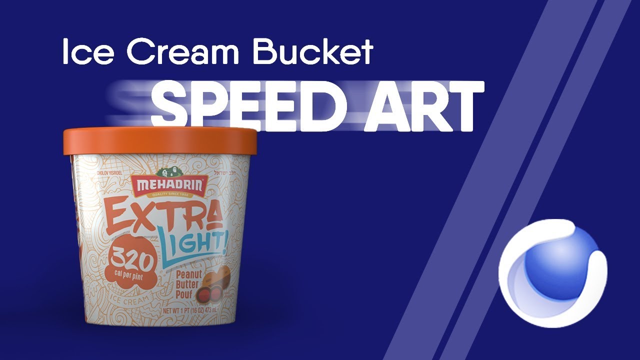 CINEMA 4D | ICE CREAM BUCKET MODELING | SPEED ART - YouTube