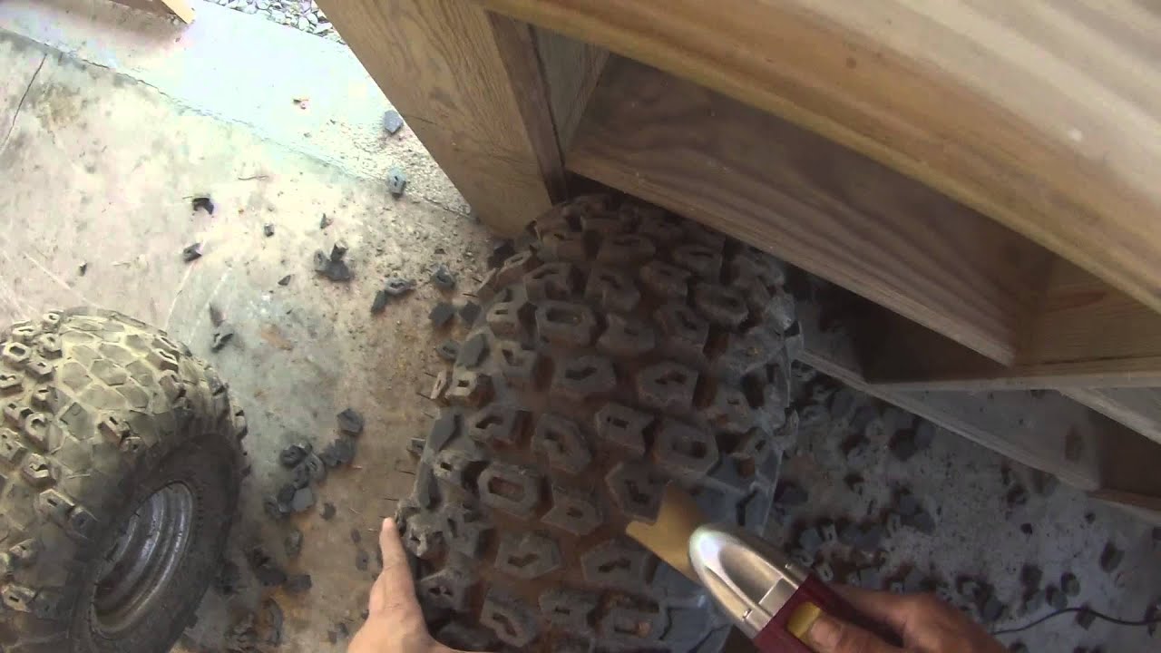 how to cut tires with harbor freight multi tool - YouTube