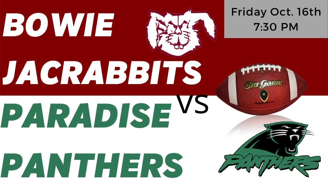 Bowie Jackrabbits vs Paradise Panthers - YouTube