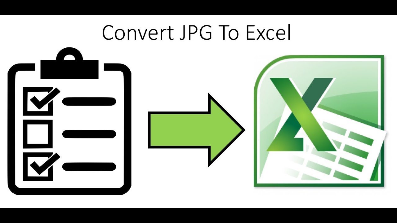 How To Convert A JPG Image To Excel Format YouTube