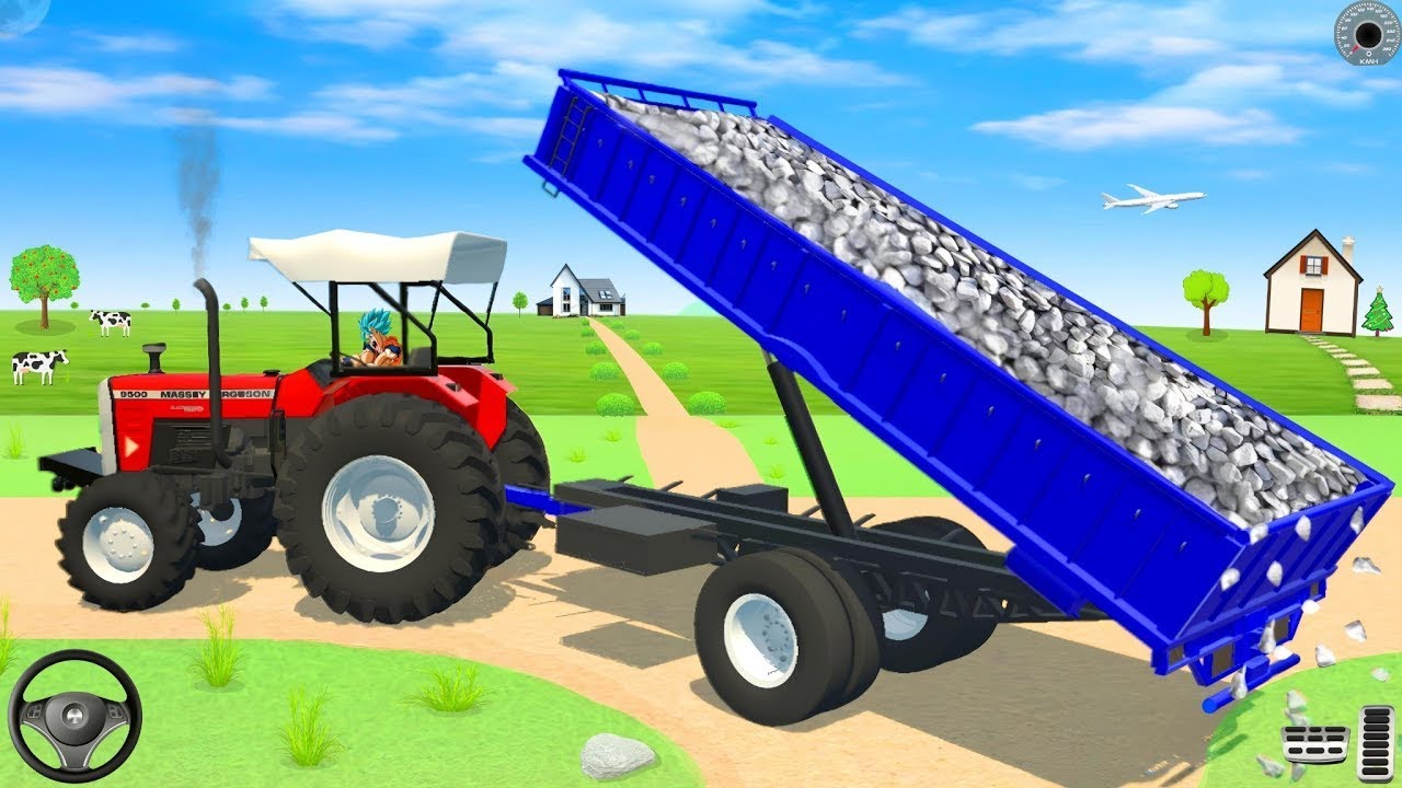 tractor trolly game - tractor trolly offroad stunt game - android ...