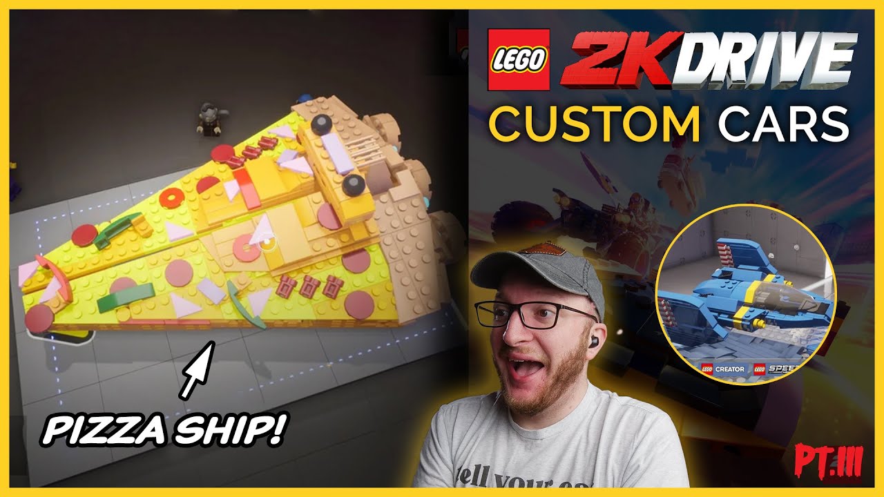Imperial Pizza Destroyer? Reacting to Even MORE Custom Cars in LEGO 2k ...