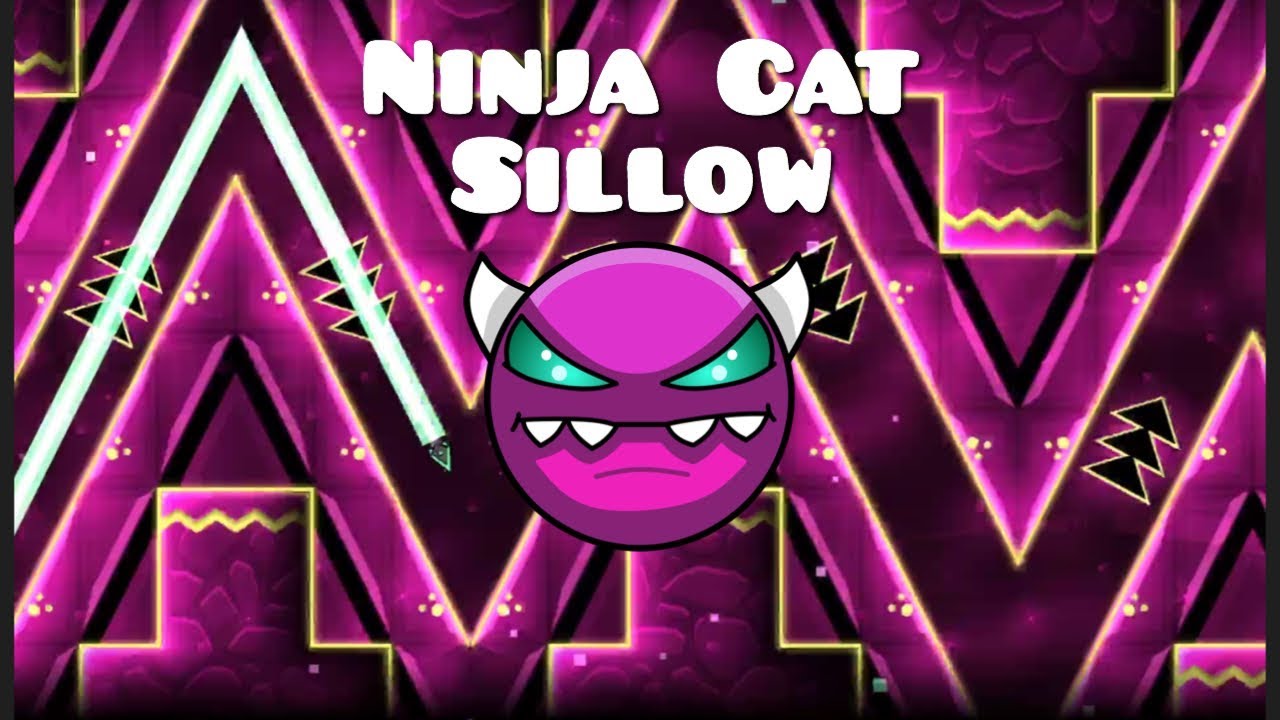 “Ninja Cat” by Sillow - (Medium Demon) [Geometry Dash 2.1] - YouTube