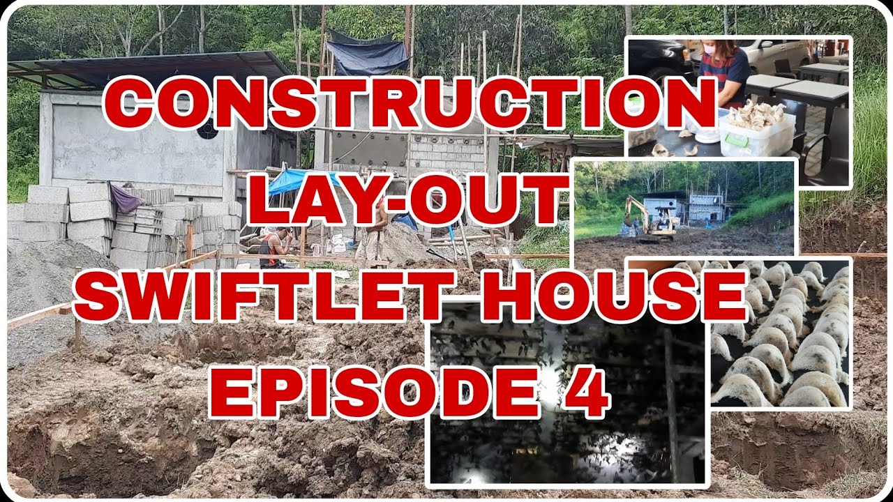 CONSTRUCTION LAY-OUT SWIFTLET HOUSE EPISODE 4 - YouTube