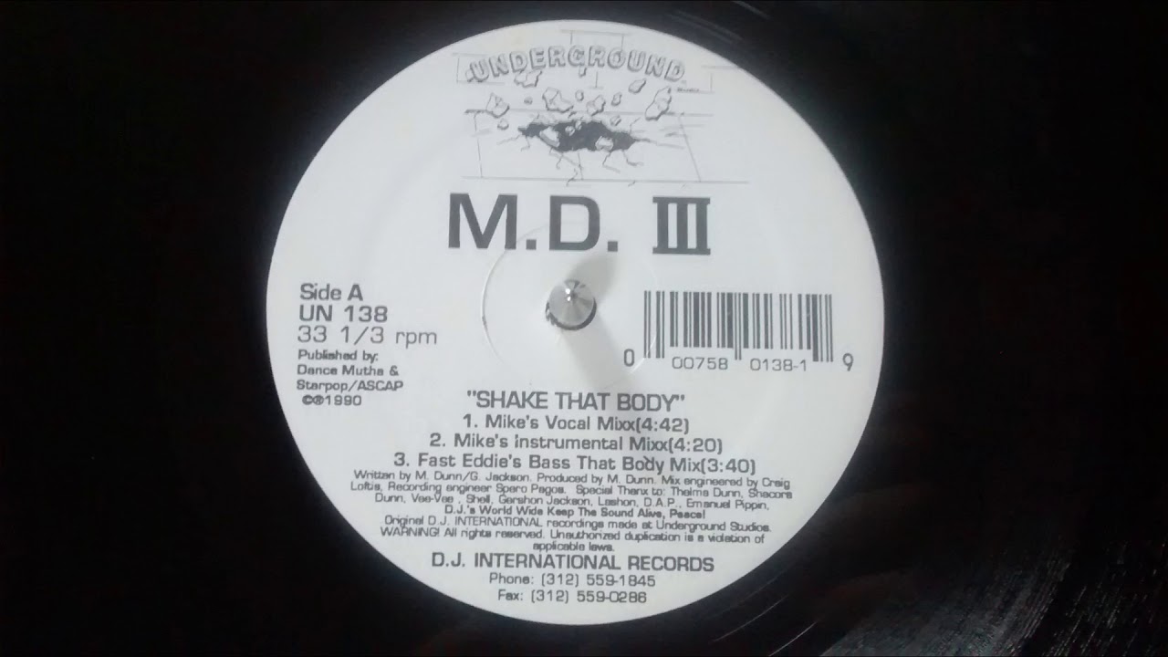 MD III - Shake That Body (Mike's Vocal Mixx) - YouTube