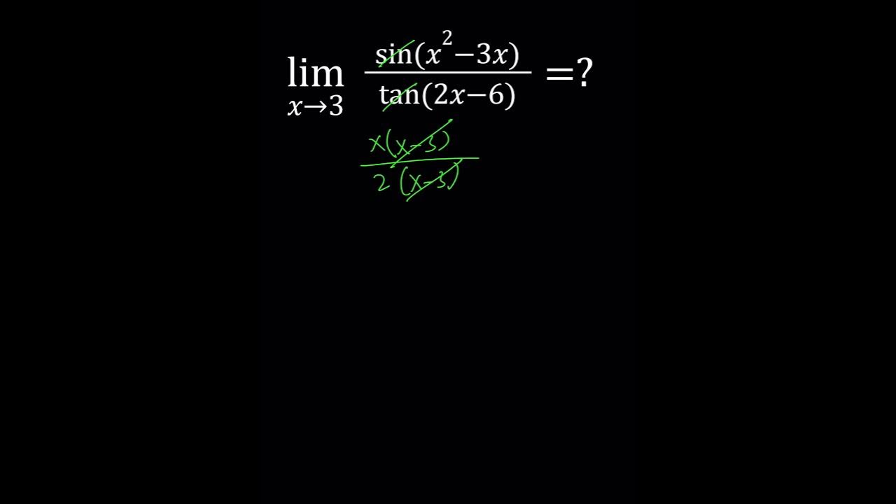 Evaluating A Limit with Tangent and Sine - YouTube