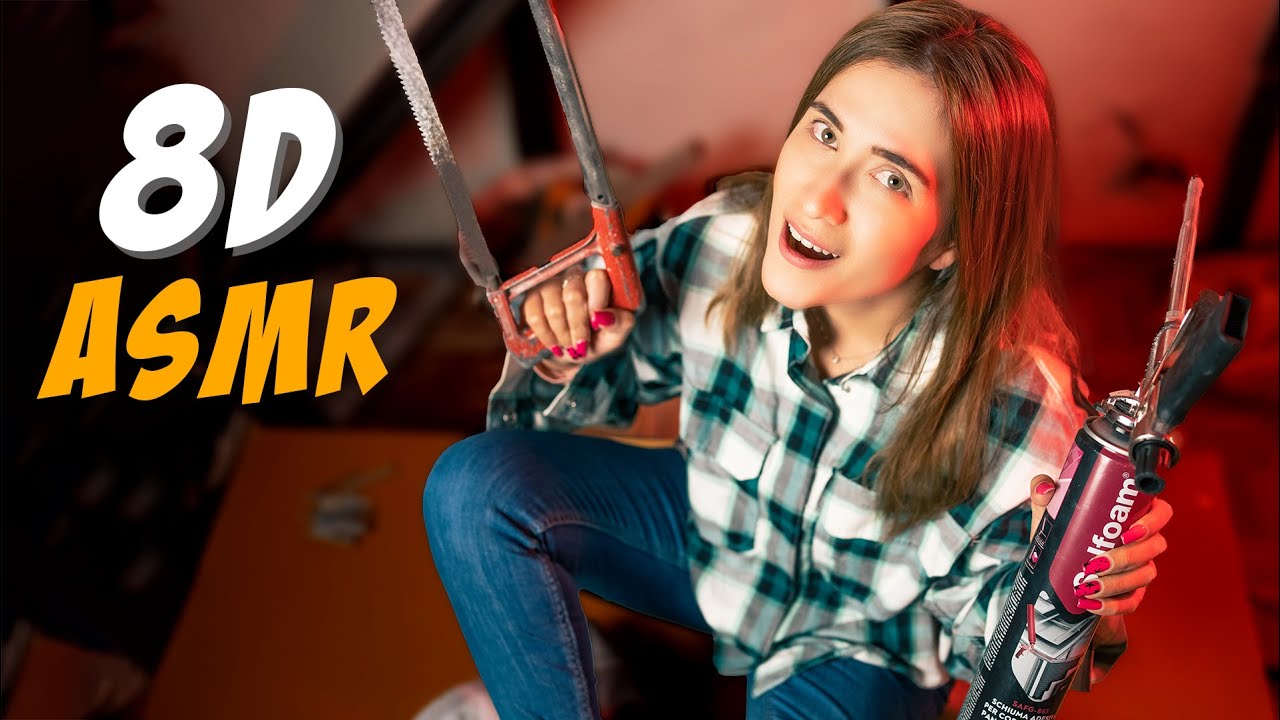 Asmr 8D en mi estudio destruido! 😪 AUDIO TOP | ASMR Español | Asmr with ...