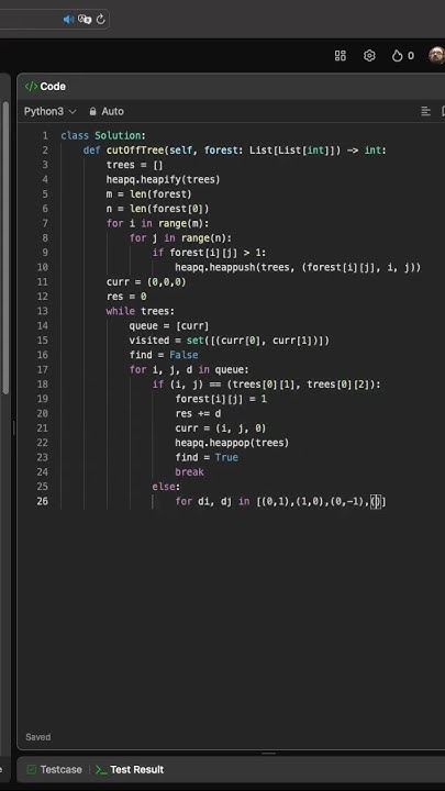 Leetcode 675: Cut Off Trees for Golf Event - YouTube