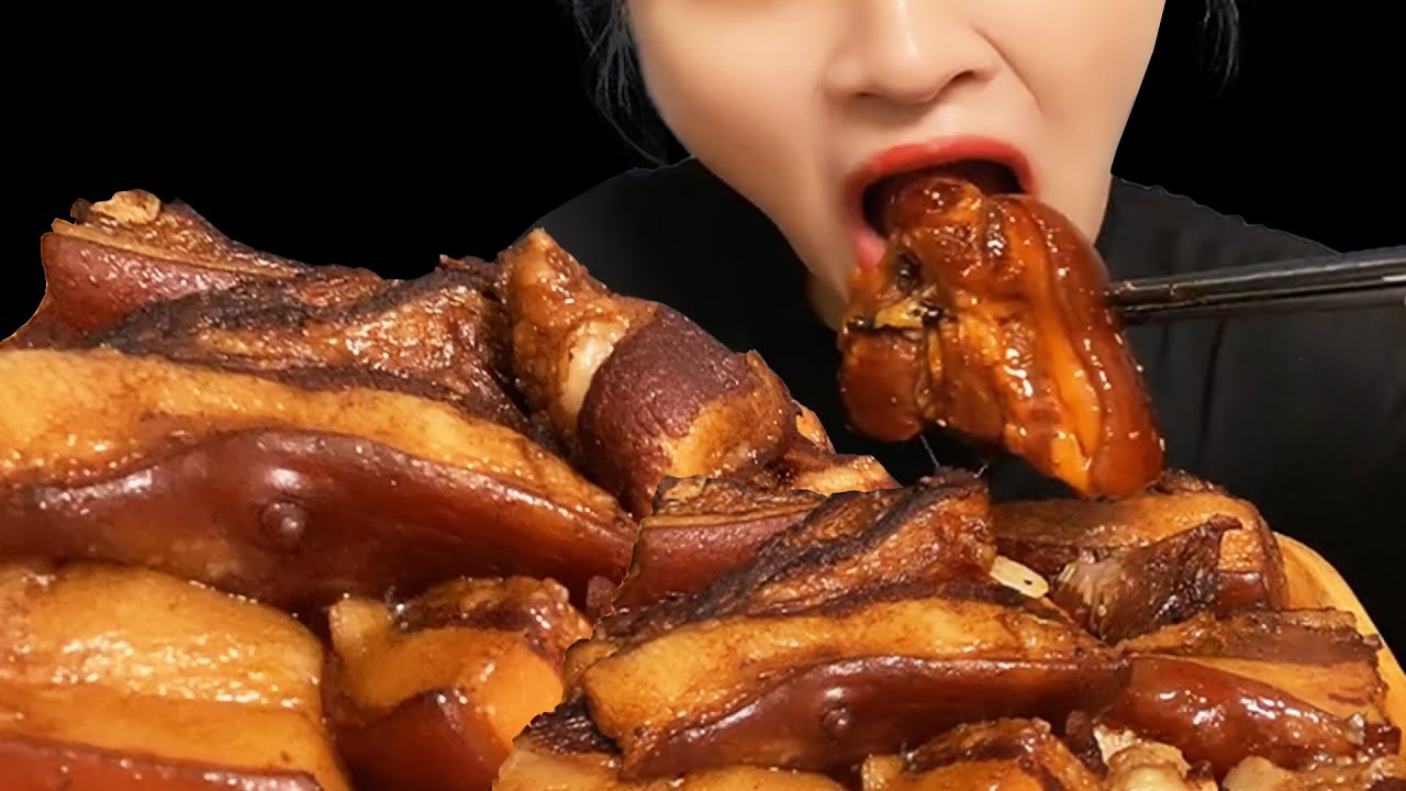 It's braised pork again, Mukbang Asmr - YouTube