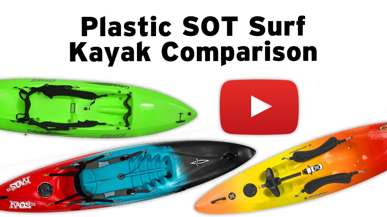 Episode 2: How to Choose a Plastic Sit-On-Top Surf Kayak for Kayak Surfing. Three Kayaks ...