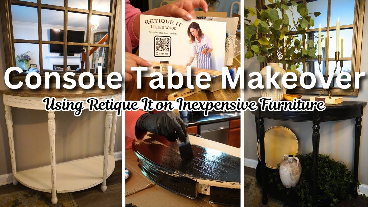Console Table Makeover || Using RETIQUE IT - YouTube