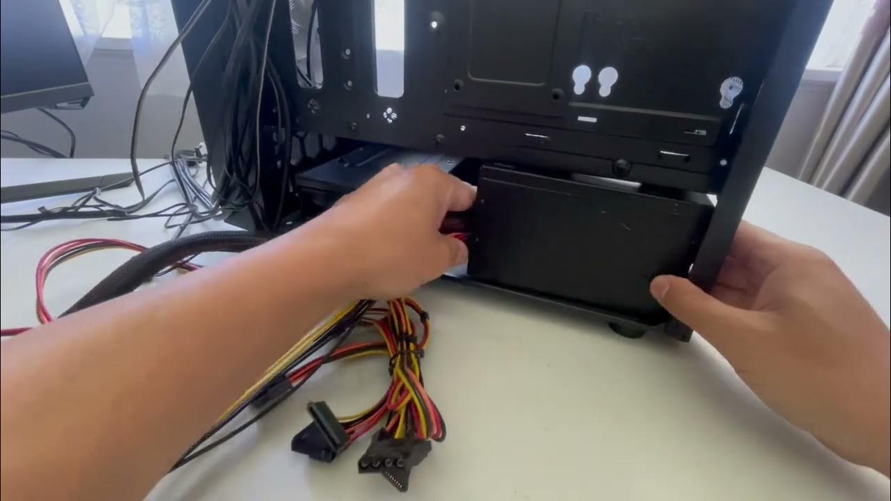 1 minute guide on how to install a PSU to your PC - YouTube