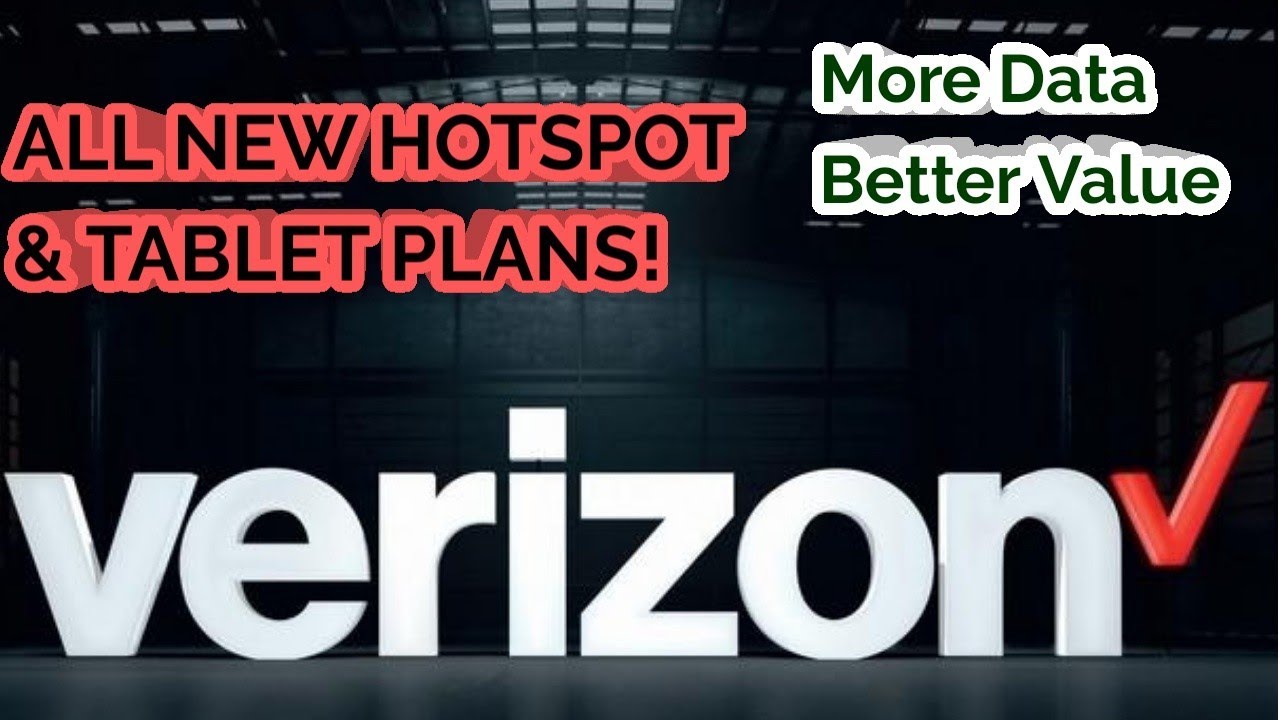 Breaking News! All New Verizon Hotspot & Tablet Plans! - YouTube