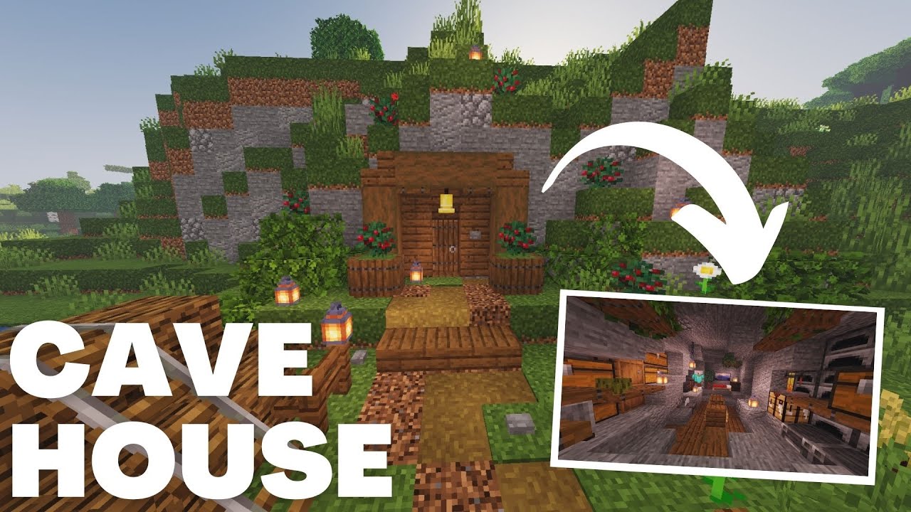 Minecraft: How To Make A Simple Cave House - Tutorial - YouTube