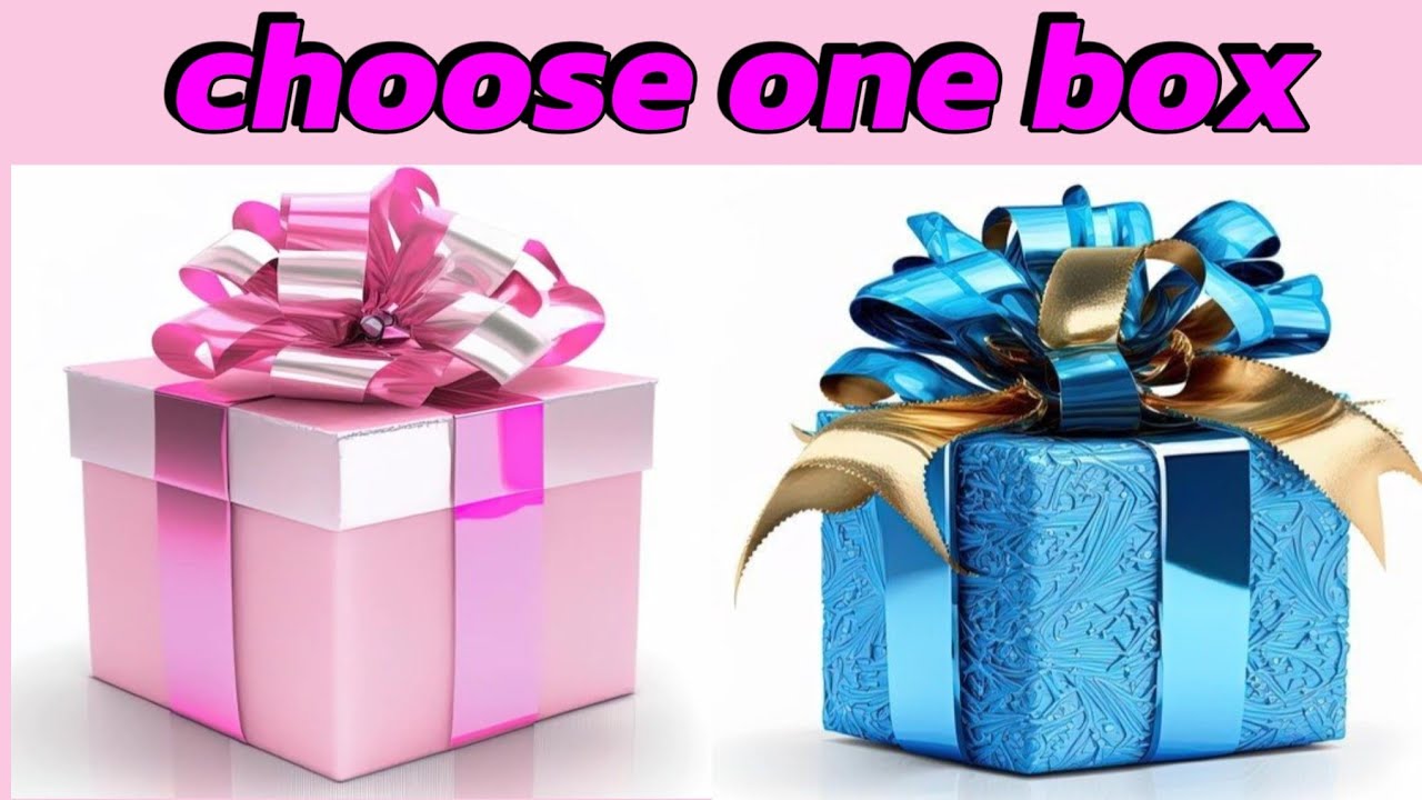 choose your gift 😍💝🎁2 gift box challenge #pickonekickone # ...
