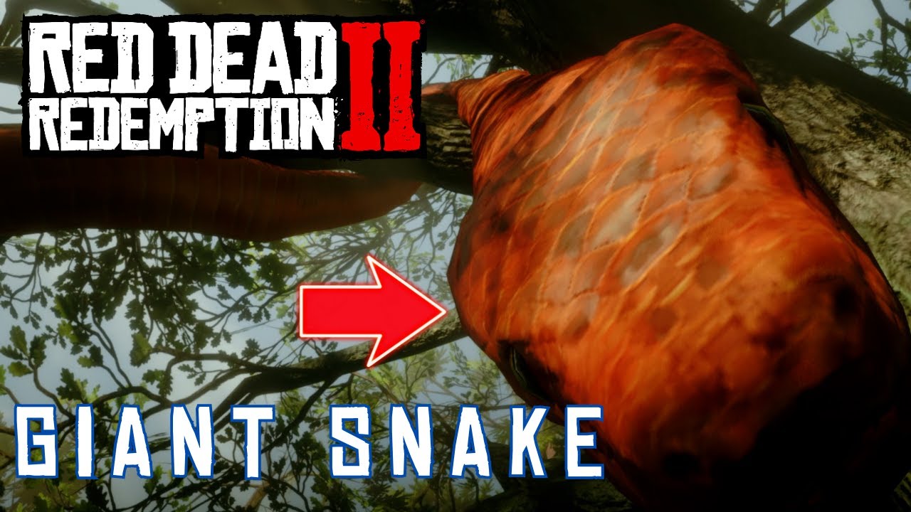 Giant Snake in the swamp rdr2 - YouTube