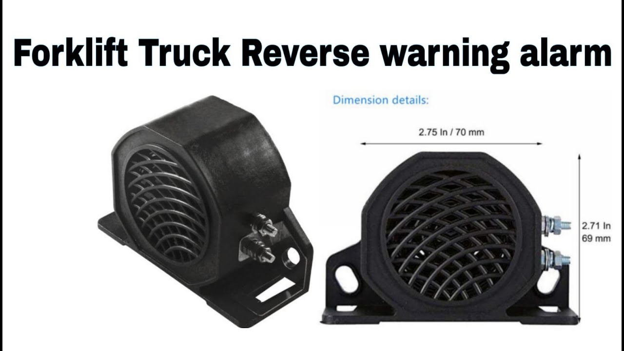 Forklift Reverse Alarm Buzzer Single Beep 110 dB (10 to 80V DC) HIS ...