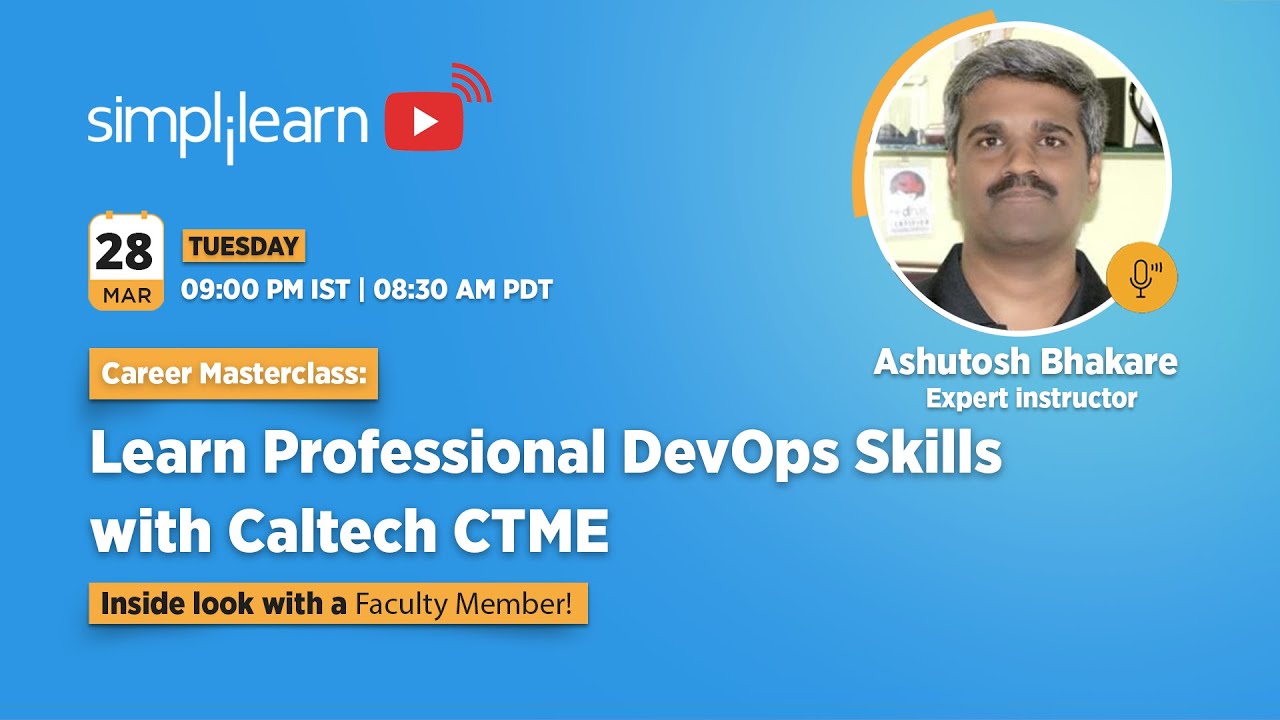 🔥learn Professional Devops Skills With Caltech Ctme Devops 2023 Simplilearn Youtube 6171