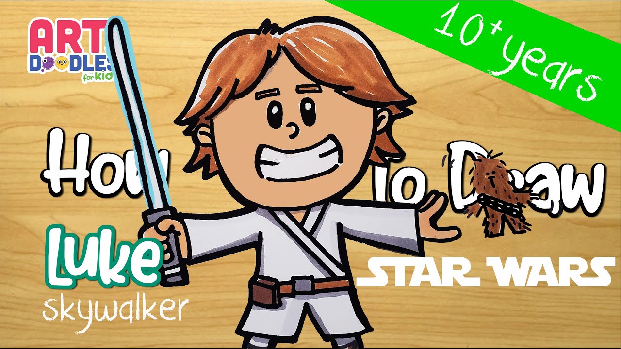 How to Draw Star Wars | Luke Skywalker - YouTube