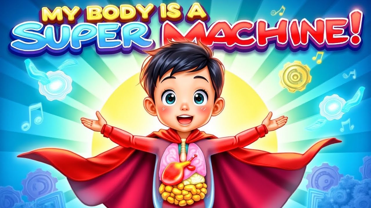 "My Body is a Super Machine! 🏃‍♂️🧠🎶 | Fun Learning Song for Kids" - YouTube