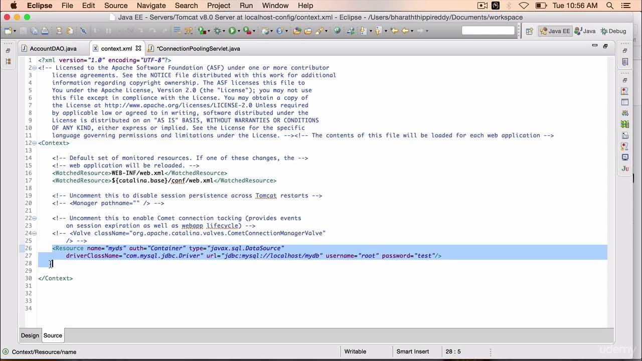 JDBC Connection Pooling Part 3 - Aquiring a connection from the Connection Pool - YouTube