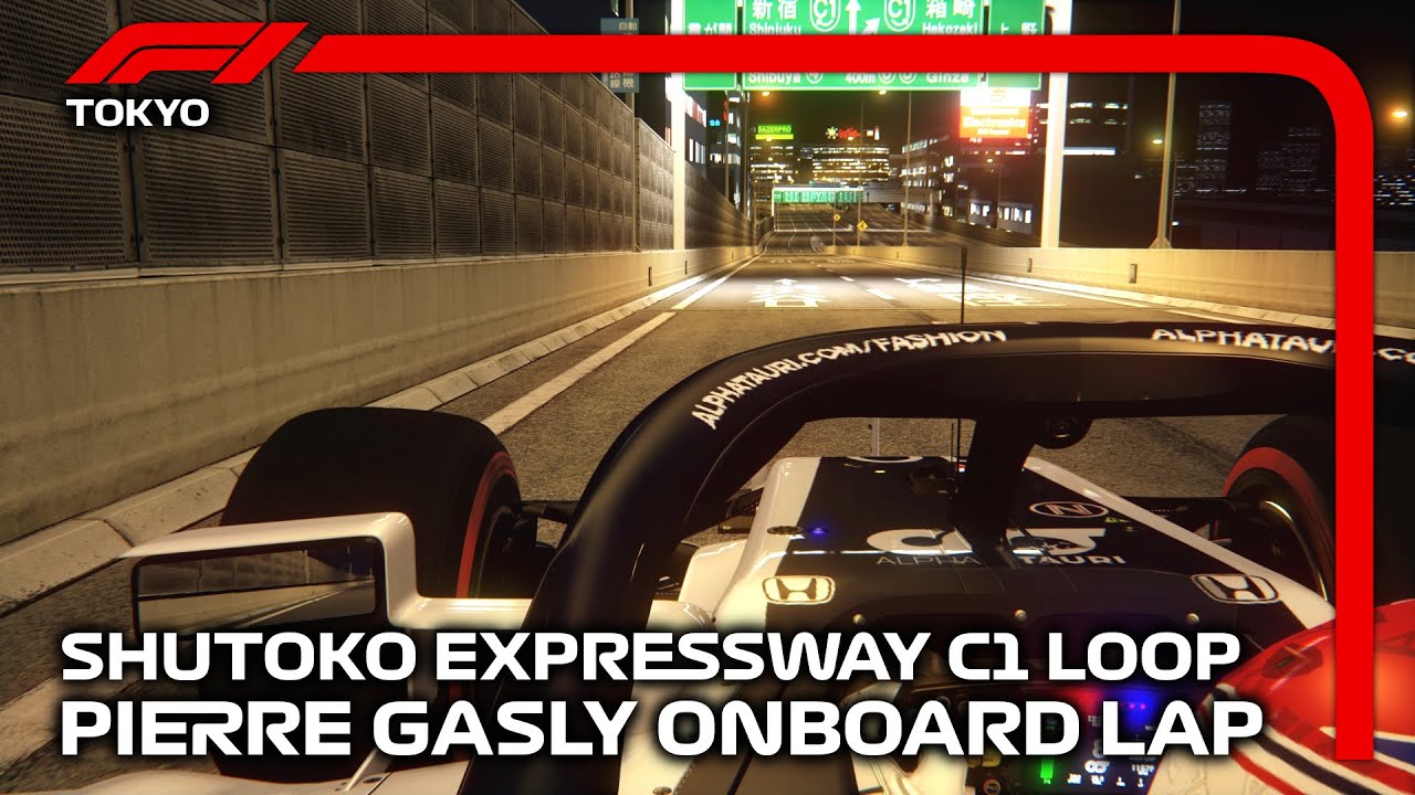 Formula 1 on Tokyo's C1 Loop | Shutoko Expressway | Pierre Gasly ...