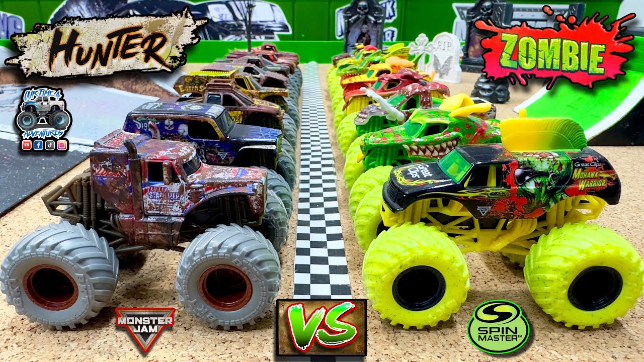 Toy Diecast Monster Truck Racing Tournament | October Spooky Races ...