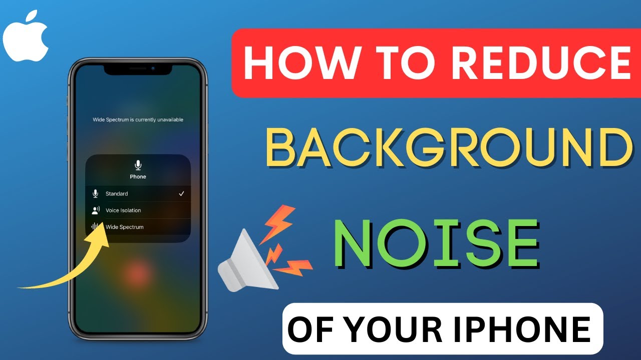 How to Reduce Background Noise on iPhone || Voice Isolation on iPhone ...