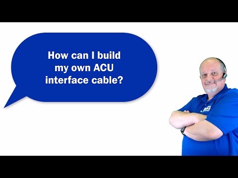 How can I build my own ACU interface cable?