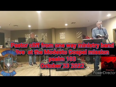 Pastor cliff from one way ministry band live at the Modesto Gospel ...