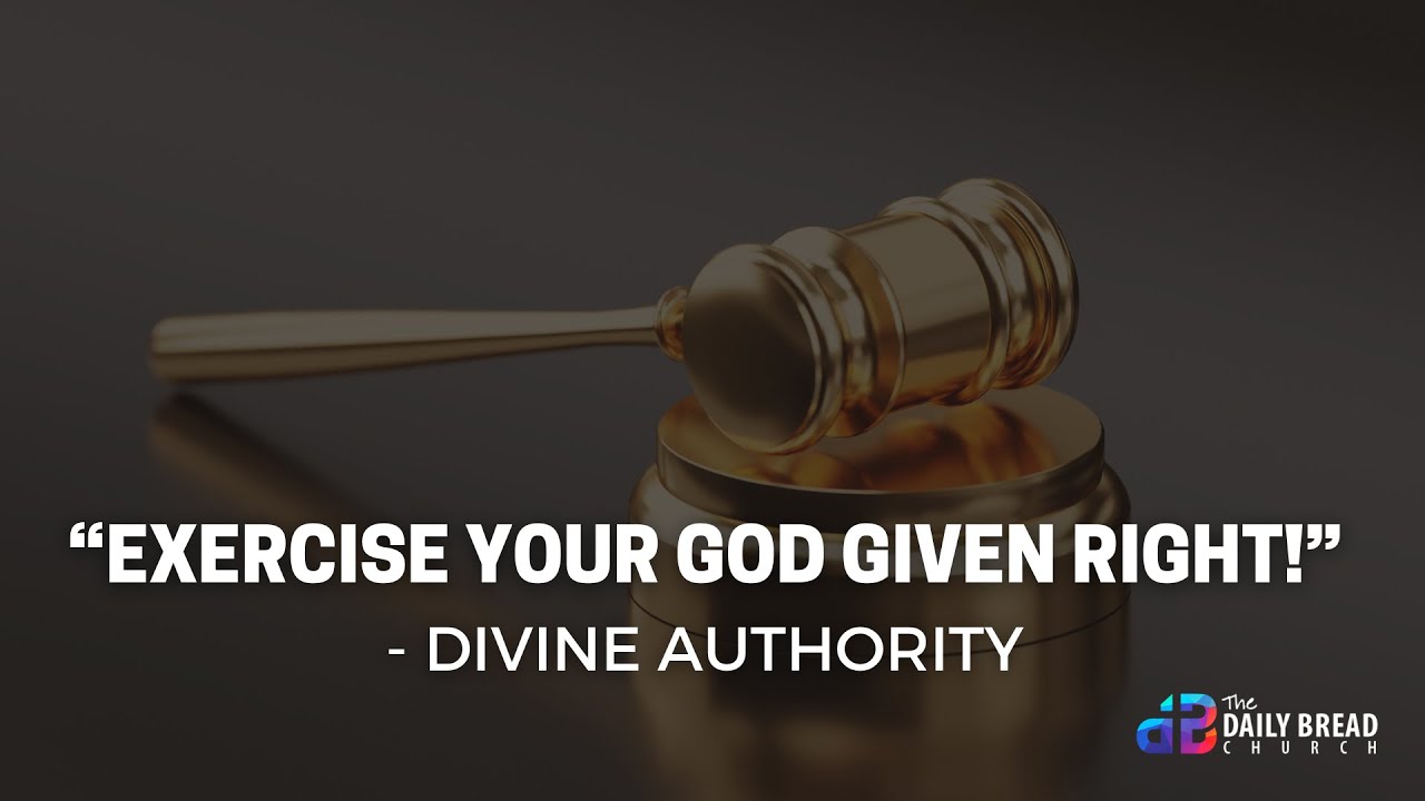 "Exercise Your GOD Given Right" - Divine Authority | Sept. 25, 2022 ...