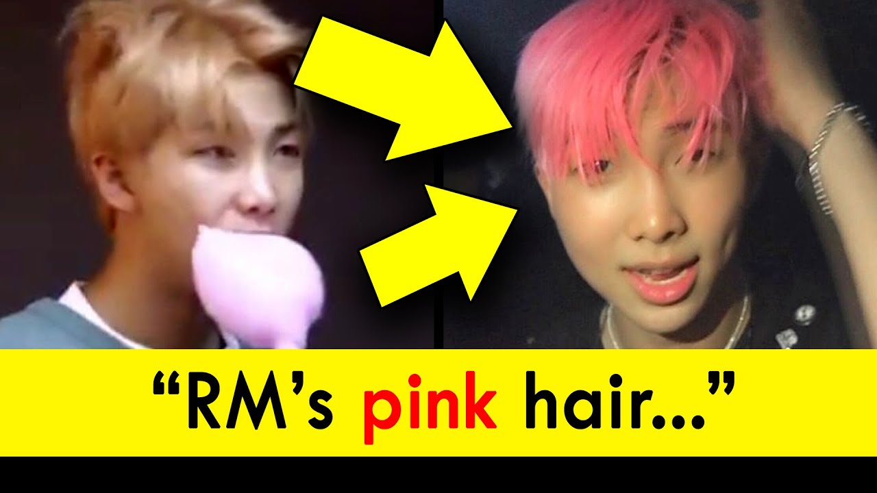 Leaving BTS..., RM's Pink Hair - YouTube