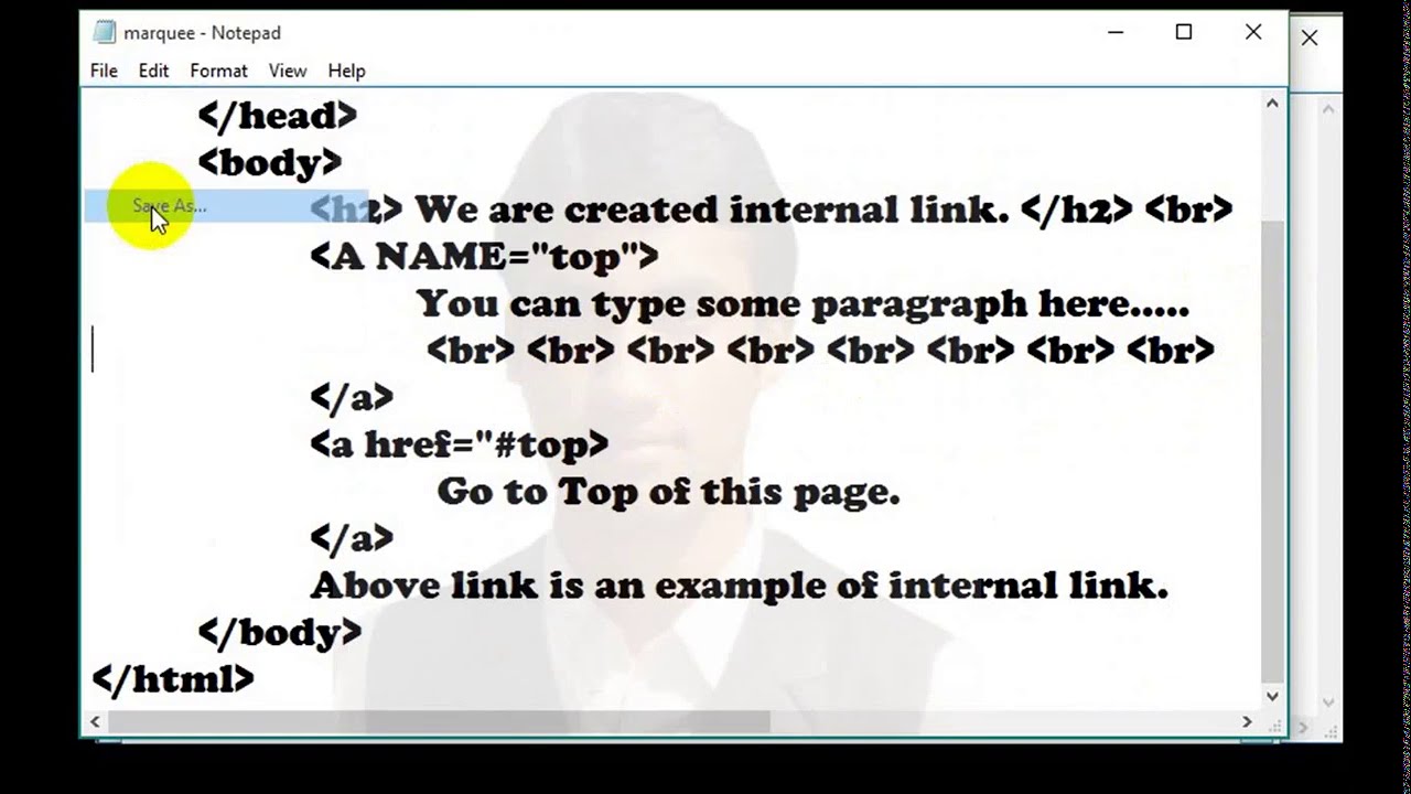 Anchor tag internal Link with Example of HTML in Nepali By NP Rijal ...