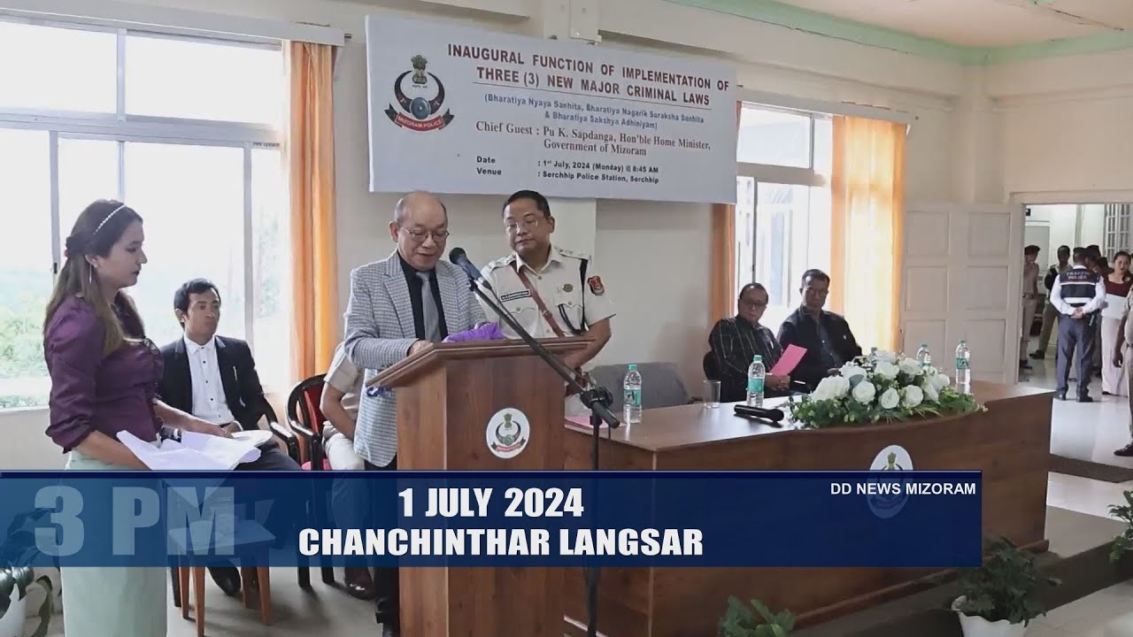 DD News Mizoram - Chanchinthar Langsar | 1 July 2024 | 3:00 PM - YouTube