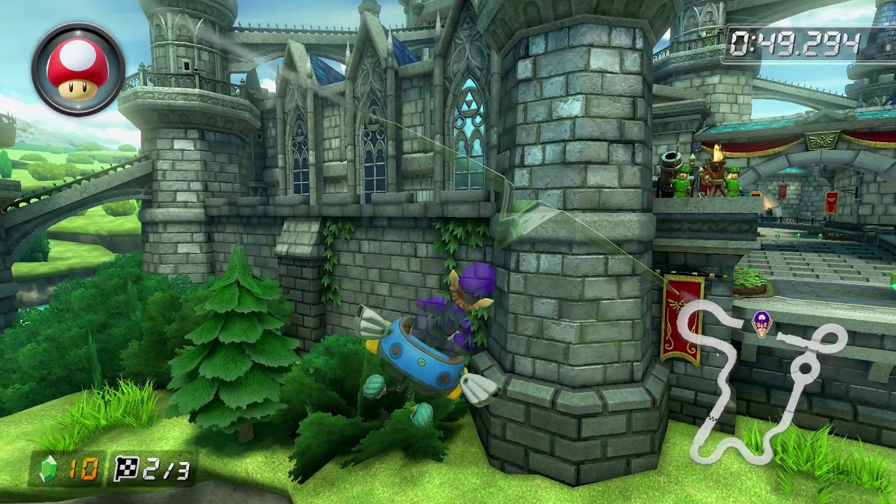 Hyrule Circuit [150cc] - 1:48.277 - エル (Mario Kart 8 Deluxe World ...