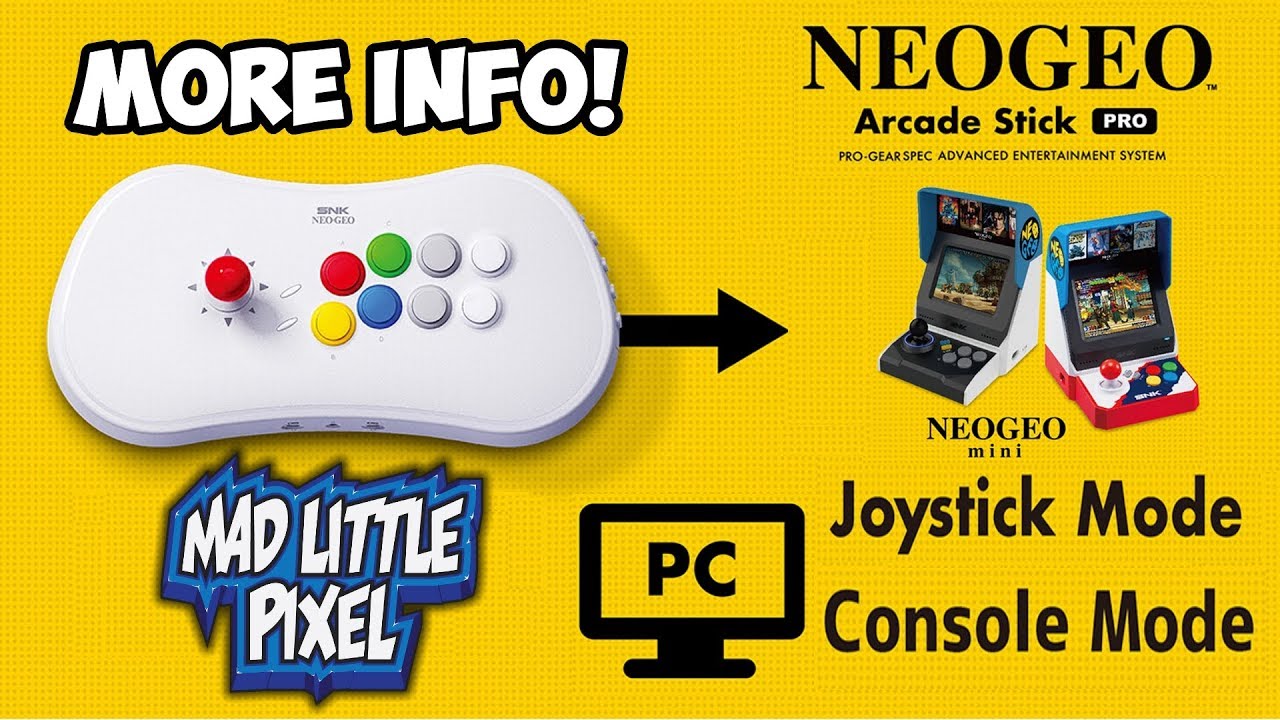 Console & JoyStick Mode? NEW Details SNK Neo Geo Pro Arcade Stick ...