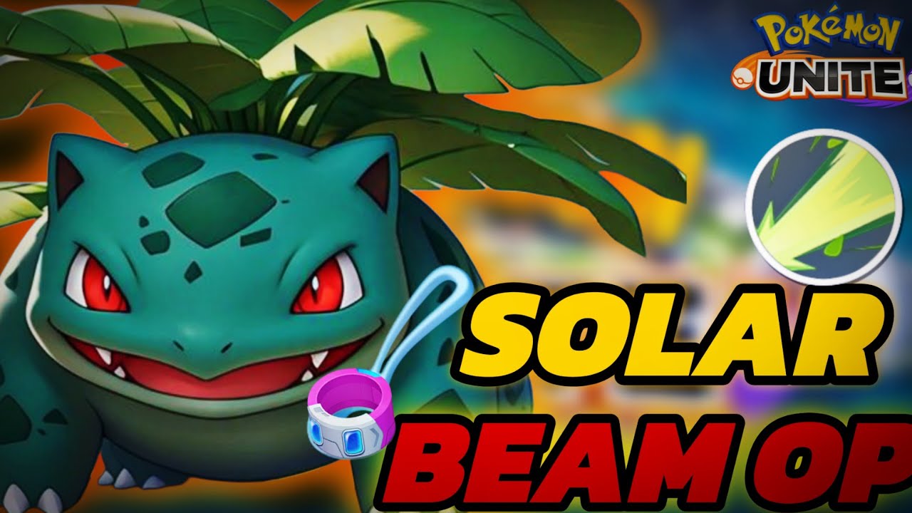 VENUSAUR SOLAR BEAM BUILD 😱 || ONE SHOT DAMAGE || POKEMON UNITE RANKED ...