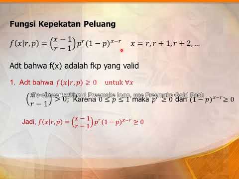 Karakteristik Sebaran Binomial Negatif (Bagian 1) - YouTube