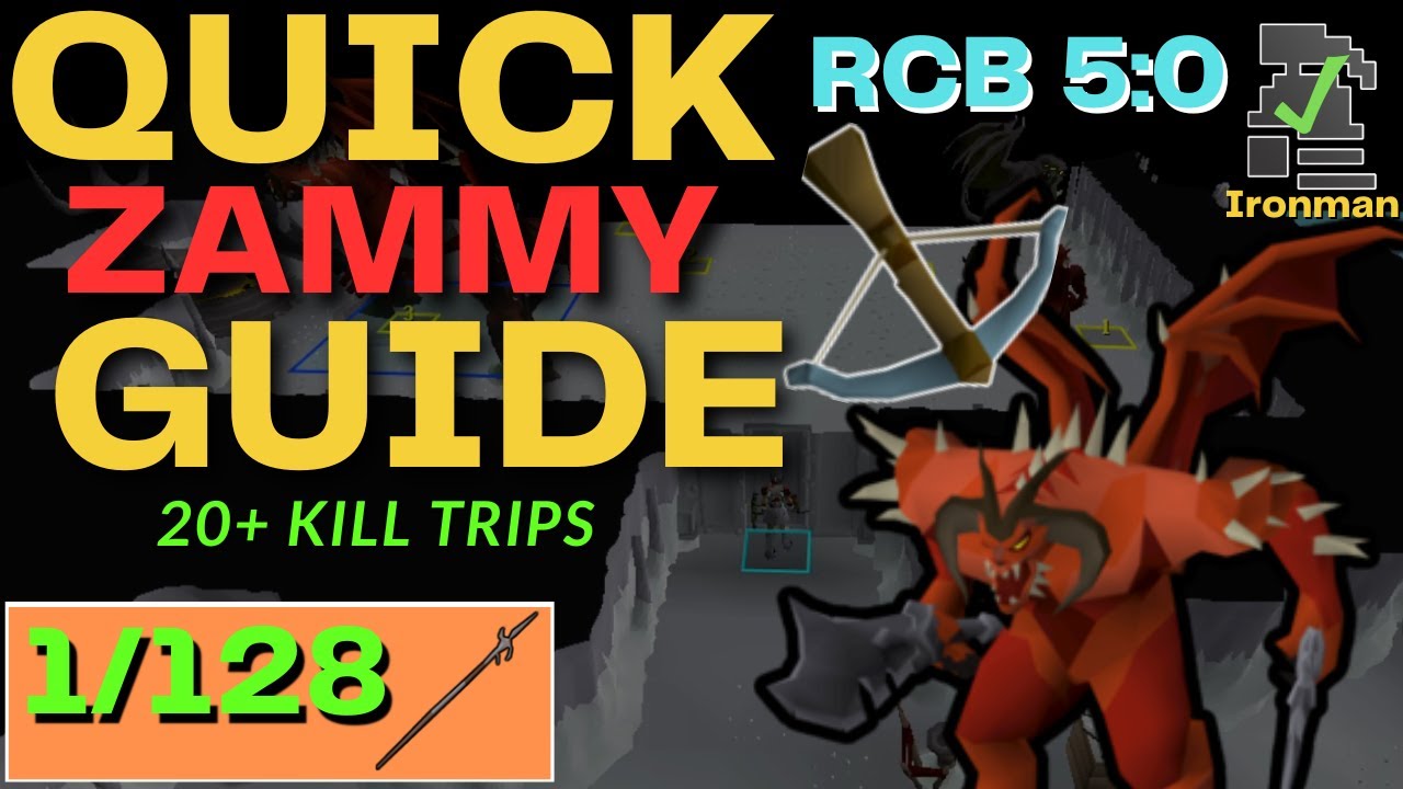 [OSRS] - Simple 5:0 Ranged Zammy Guide - Ironman Friendly - YouTube