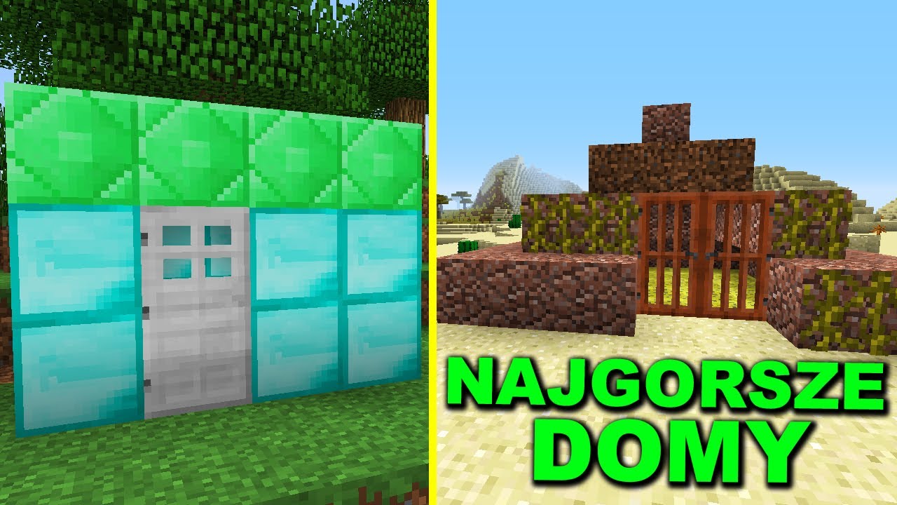 NAJBRZYDSZE DOMY W MINECRAFT! - YouTube