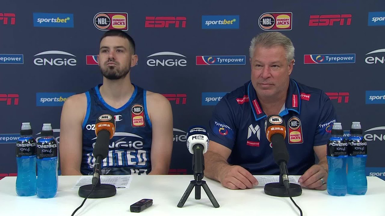 Dean Vickerman and Chris Goulding press conference vs Sydney Kings ...