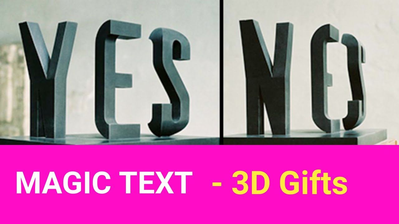 ILLUSION NAME (FLIP NAME ) - 3D PRINTING TAMIL - YouTube