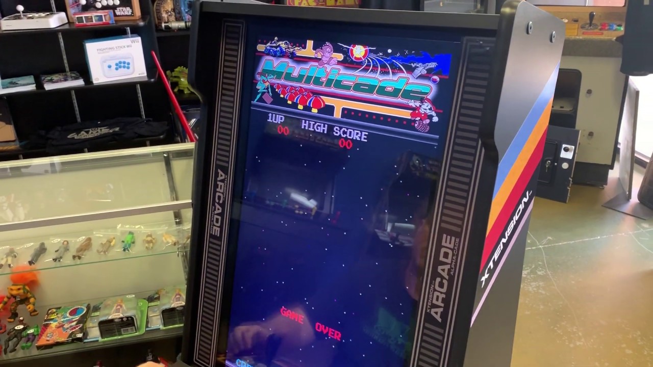 Alpha-Cade Vertical 3/4 Scale Arcade Machine - YouTube