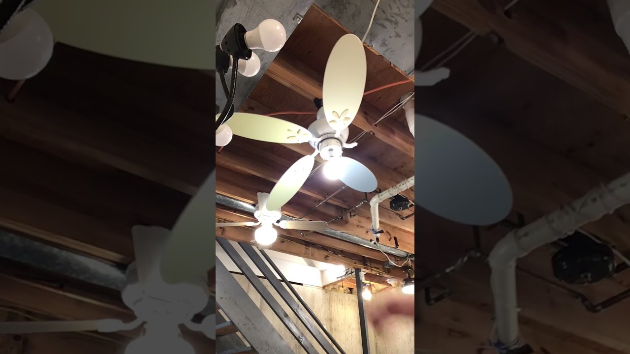 Smashing a ceiling fan pt1 - YouTube