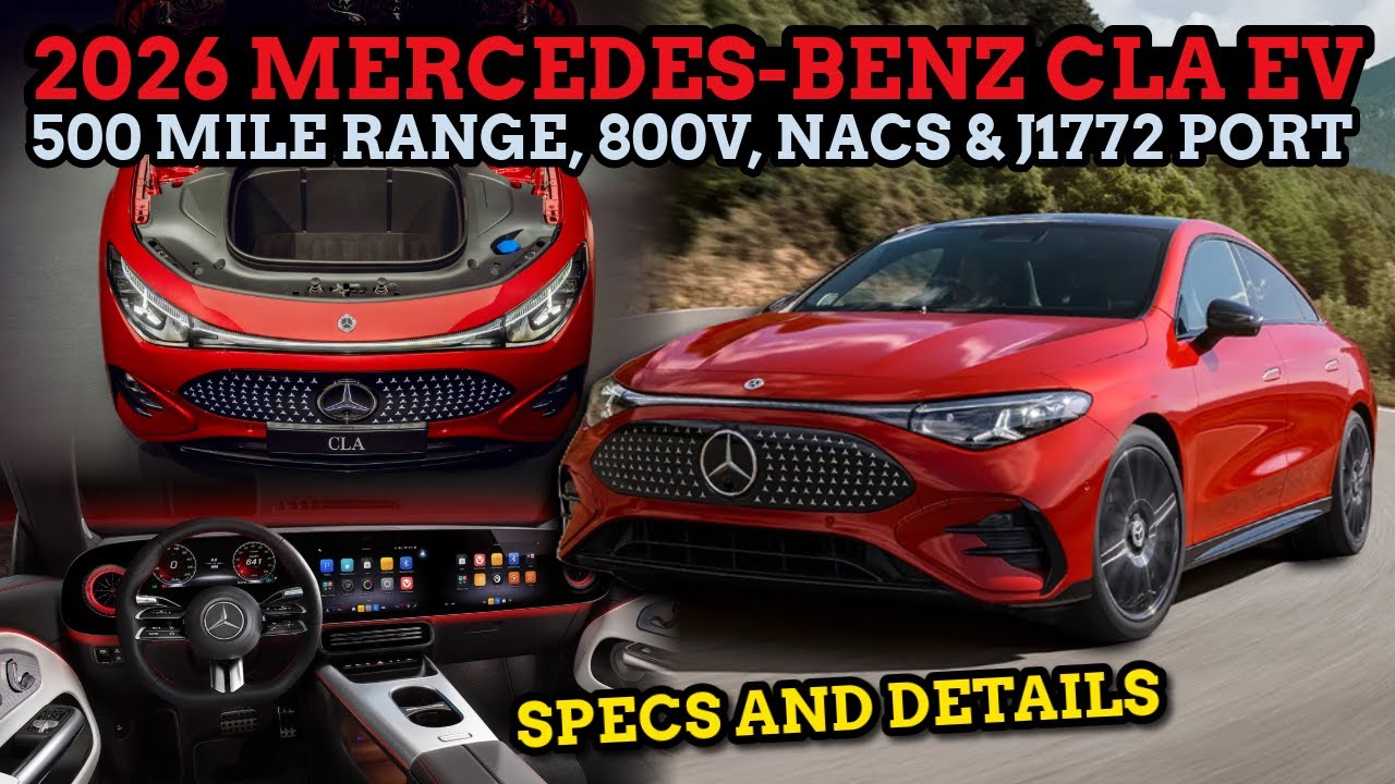 Mercedes CLA EV Unveiled With 800V Architecture, 320kW Charging & Huge ...