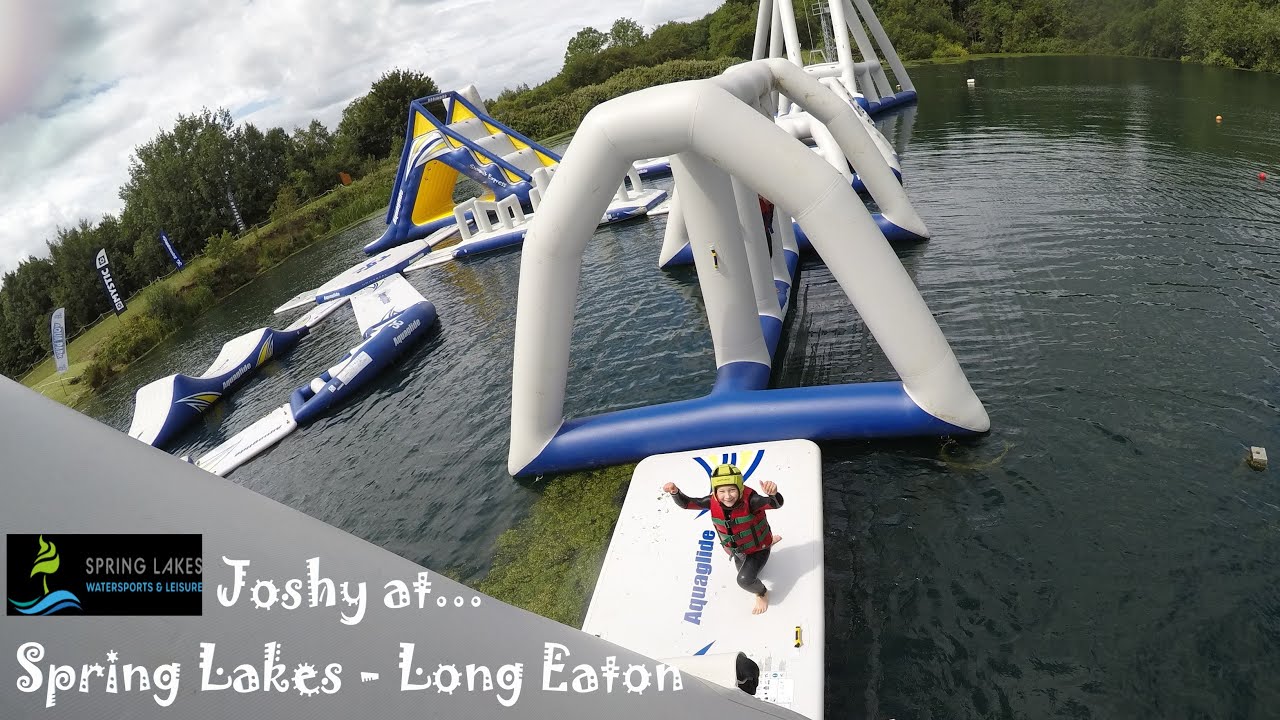 Joshy's Adventures at Spring Lakes - Long Eaton - Aqua Park - YouTube