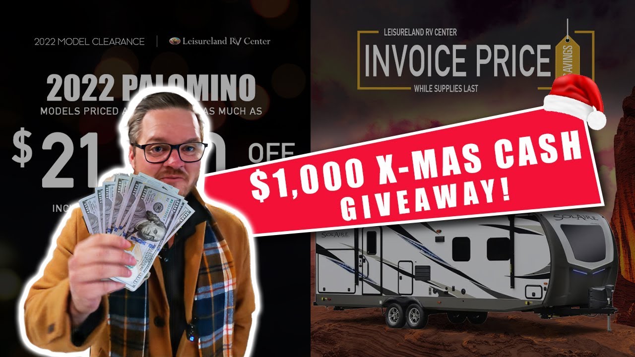 PALOMINO RV INVOICE PRICING REVEALED + $1,000 CHRISTMAS CASH GIVEAWAY ...