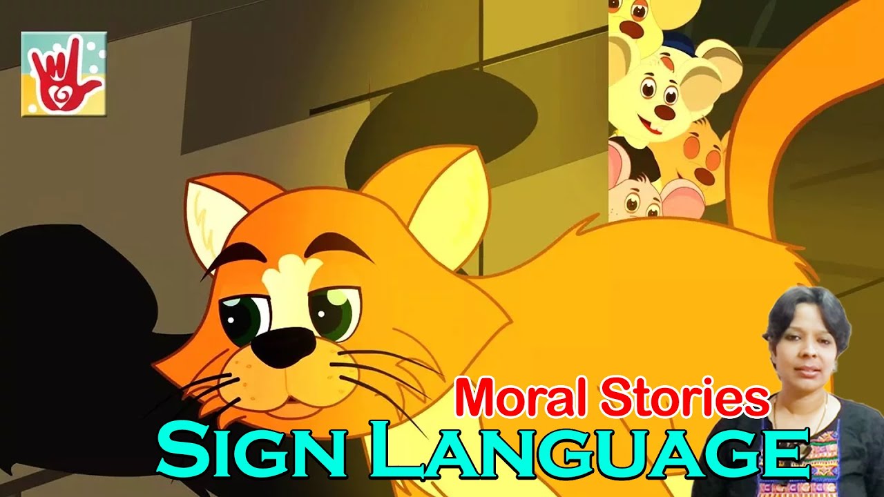 Short Stories In Sign Language | The Lion And The Mouse | Sign Language ...